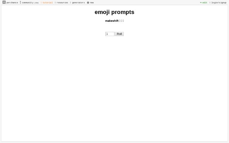 emoji prompts ― Perchance Generator