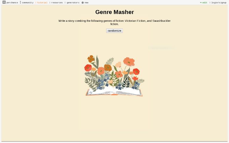 Genre Masher ― Perchance Generator