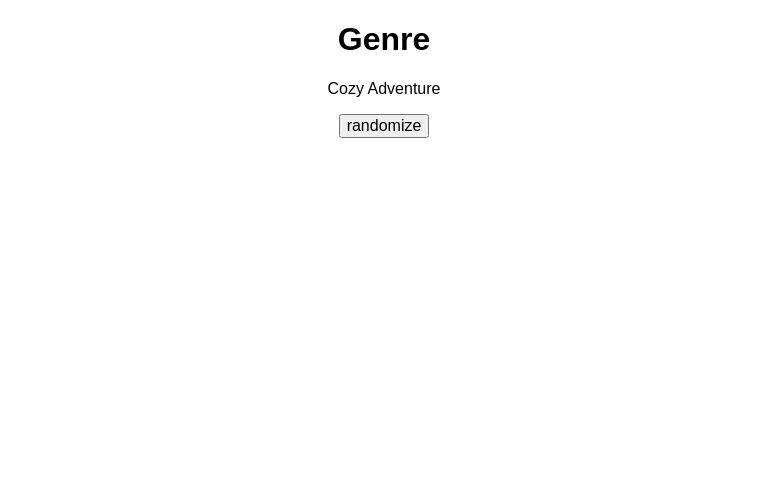 Genre ― Perchance Generator