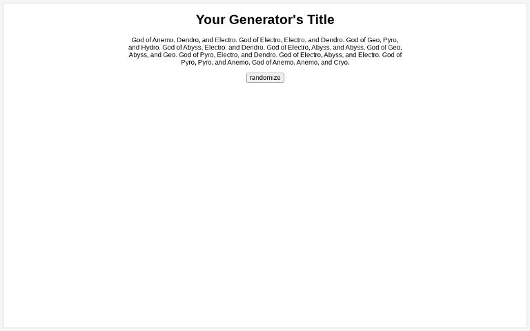 3yqd5sa9oc ― Perchance Generator