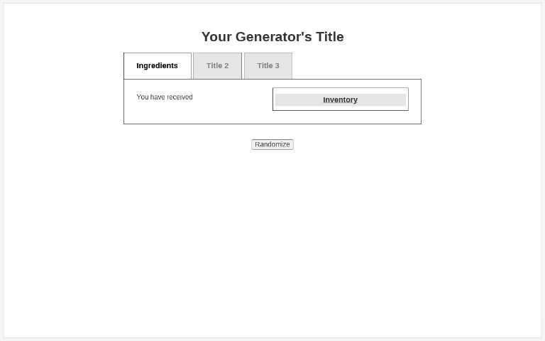 Ujuhqan5i8 ― Perchance Generator