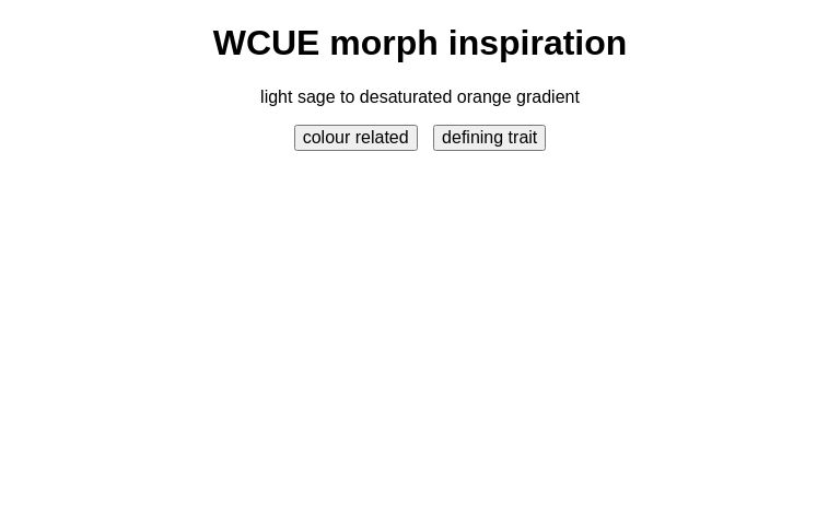 WCUE morph inspiration ― Perchance Generator