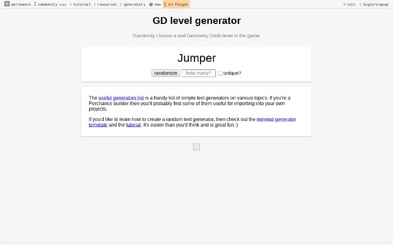 GD level generator