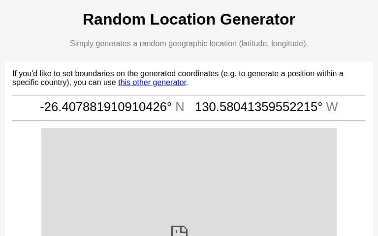Random Location Generator (Geographic Coordinates)