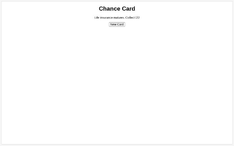 Chance Card ― Perchance Generator