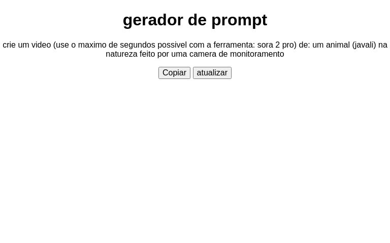 gerador de prompt ― Perchance Generator