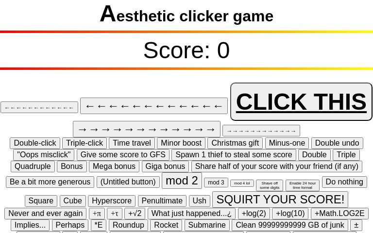 Geralds Aesthetic Clicker ― Perchance Generator