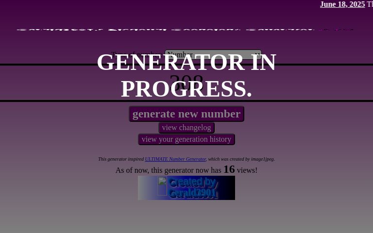 Gerald3901's Fictional Googology Generator V 1.0