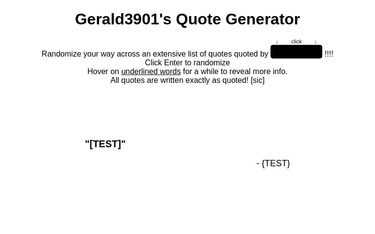 Random quote generator