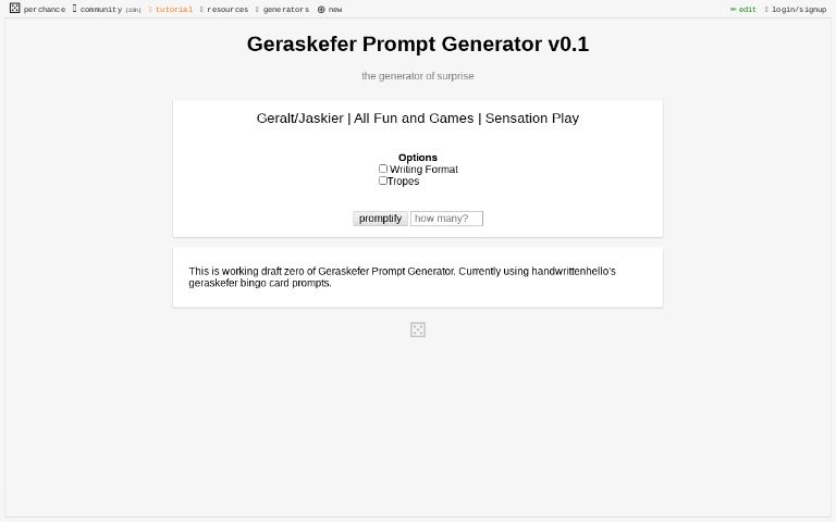 Geraskefer Prompt Generator v0.1