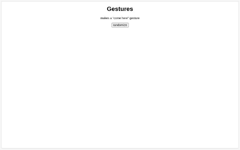 Gestures ― Perchance Generator
