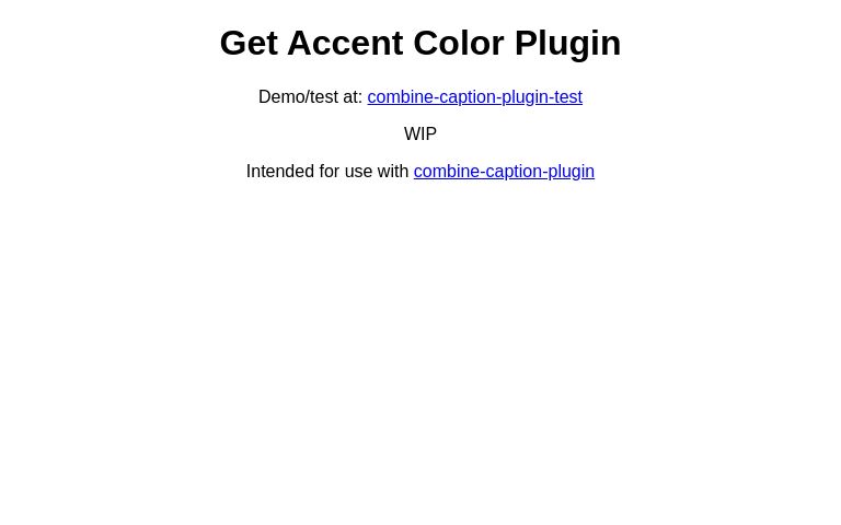 Get Accent Color Plugin