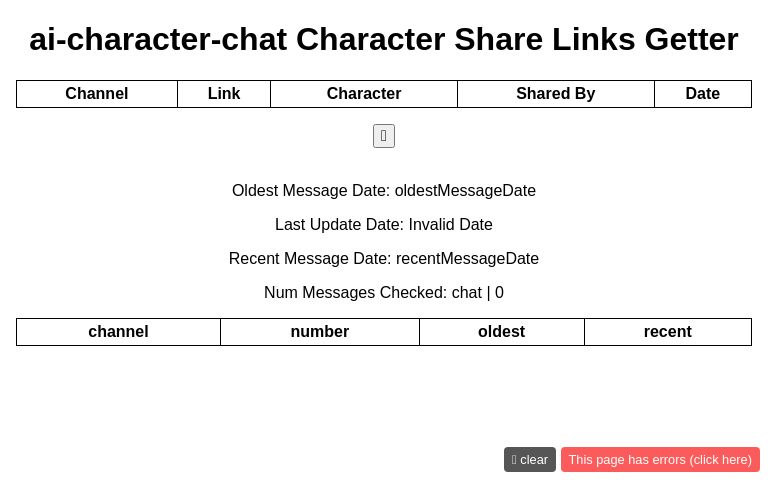 ai-character-chat Character Share Links Getter