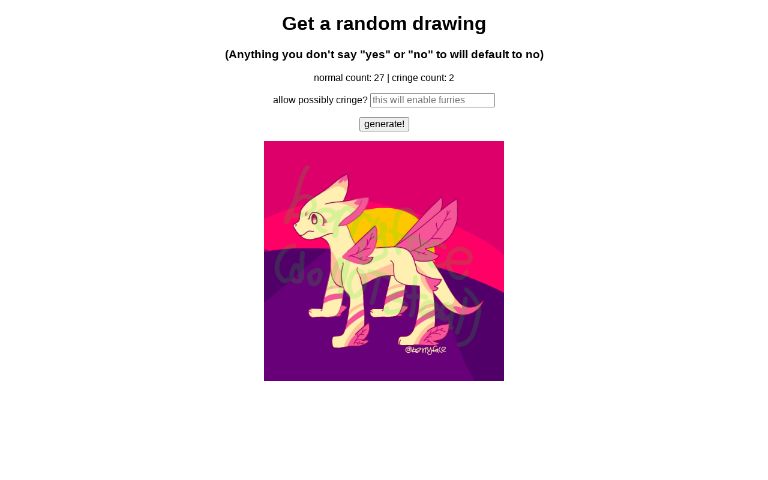 Get a random drawing ― Perchance Generator