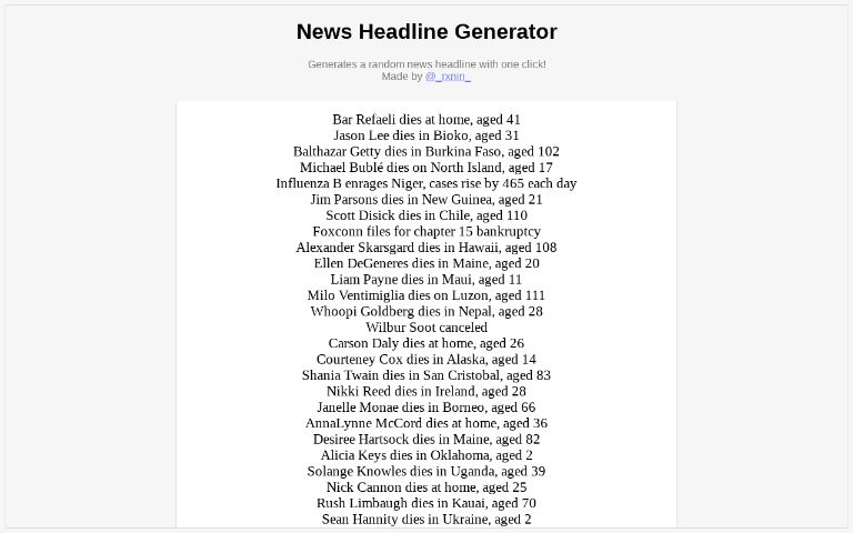 News Headline Generator