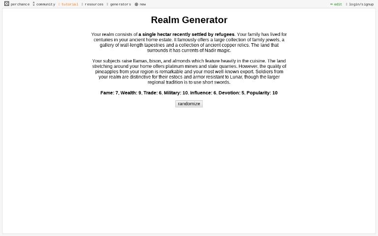 Realm Generator