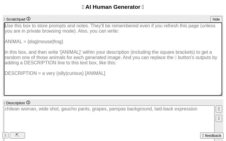 gfield7197 AI Human Generator