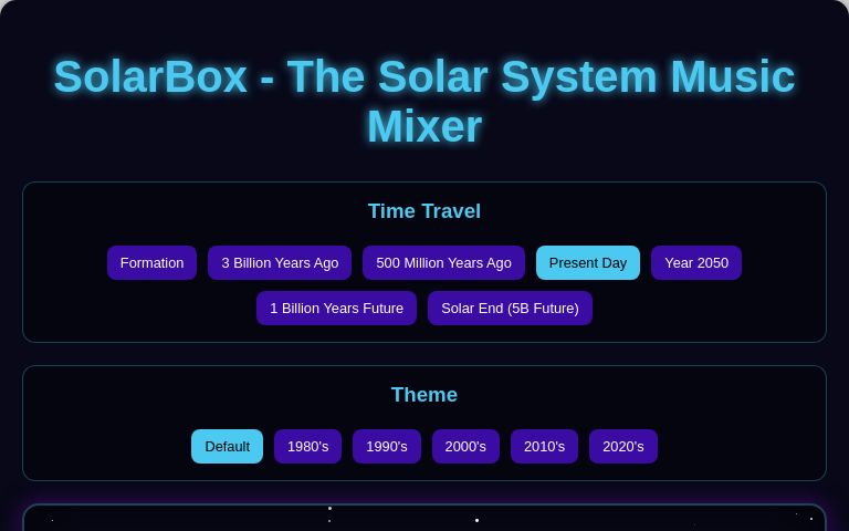 SolarBox - The Solar System Music Mixer ― Perchance Generator
