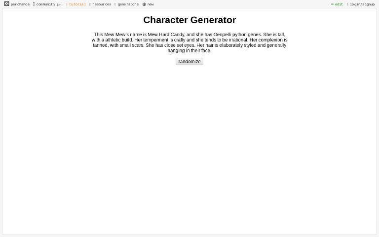Character Generator