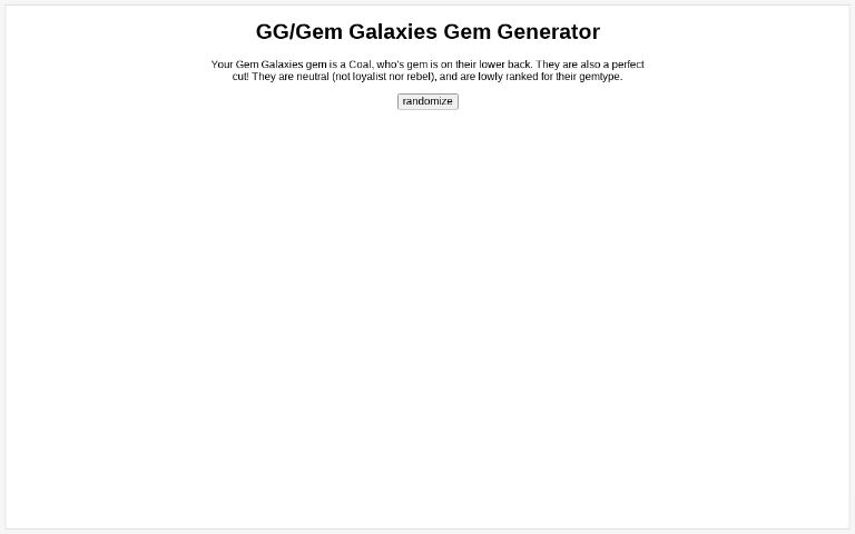 GG/Gem Galaxies Gem Generator