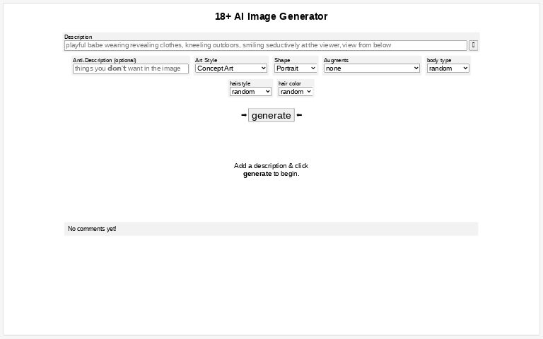 18+ AI Image Generator
