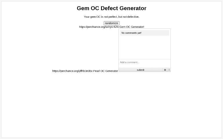 Gem OC Defect Generator