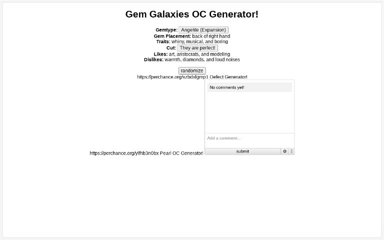 Gem Galaxies OC Generator!