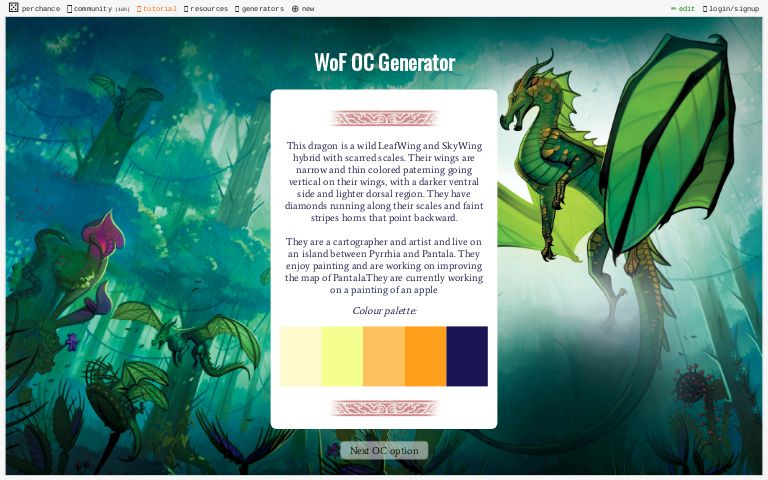 WoF OC Generator