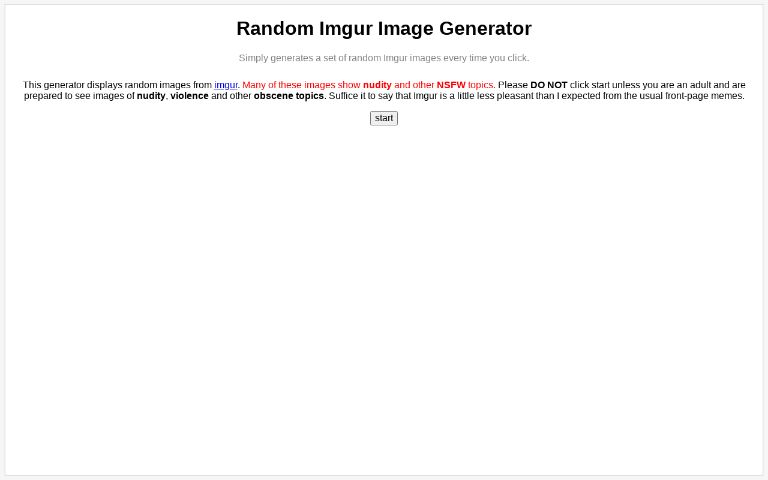 Random Imgur Image Generator