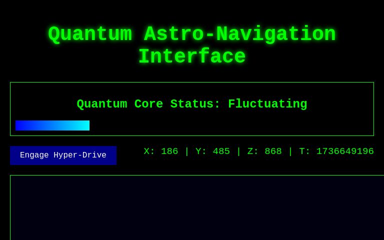 Quantum Astro-Navigation Interface ― Perchance Generator