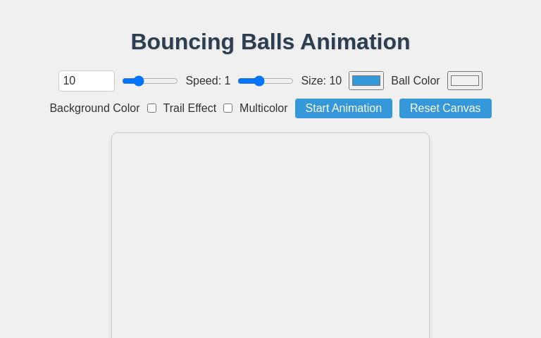 Bouncing Balls Animation ― Perchance Generator