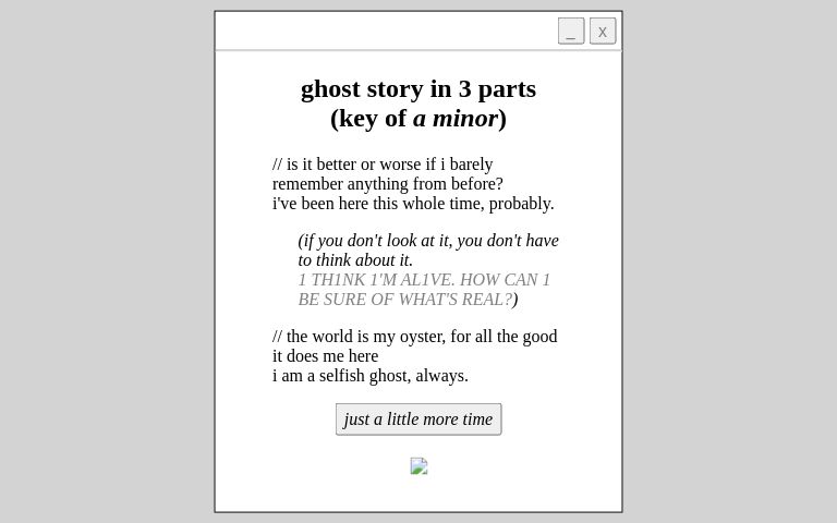 ghost story in 3 parts(key of a minor) ― Perchance Generator
