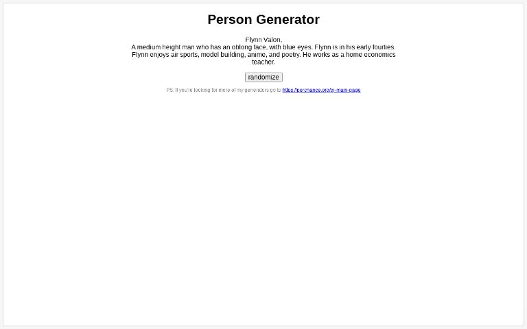 gi-Person Generator
