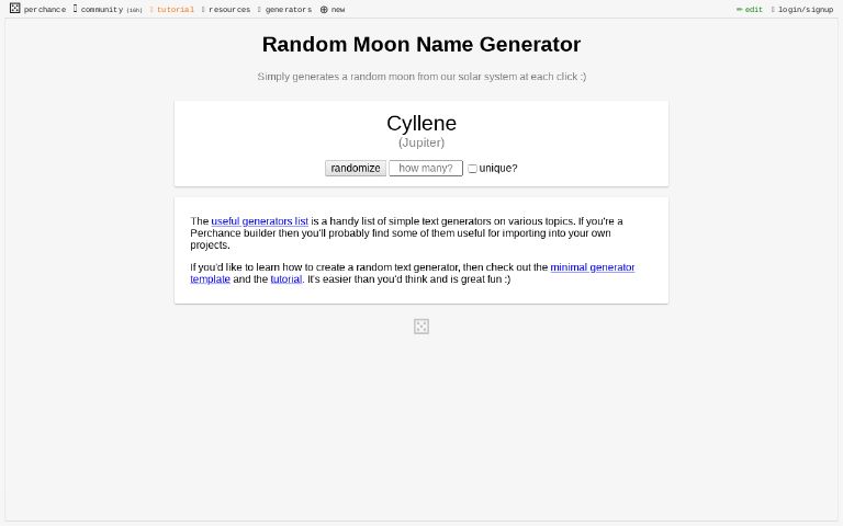 Random Moon Name Generator