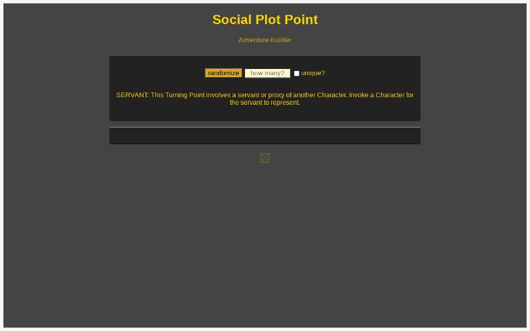 Social Plot Point ― Perchance Generator