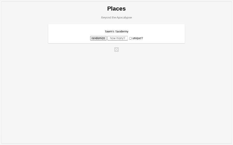 Places ― Perchance Generator