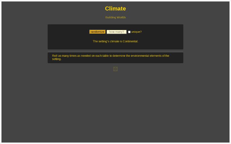 Climate ― Perchance Generator