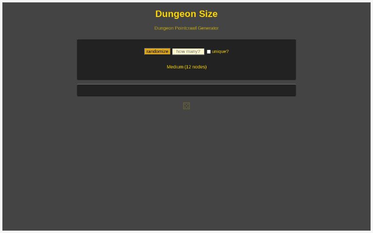 Dungeon Size ― Perchance Generator