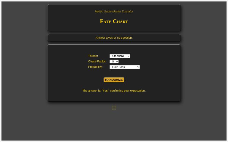 Fate Chart ― Perchance Generator