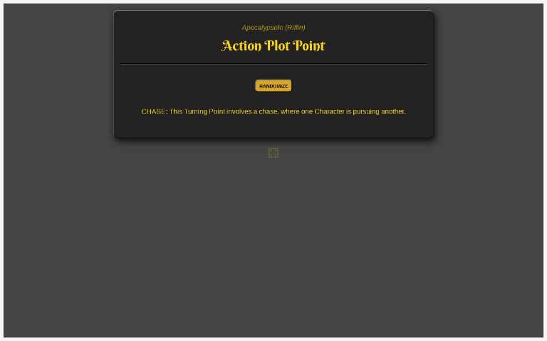 Action Plot Point ― Perchance Generator