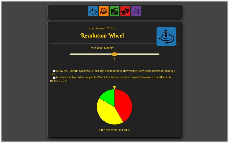 Resolution Wheel ― Perchance Generator