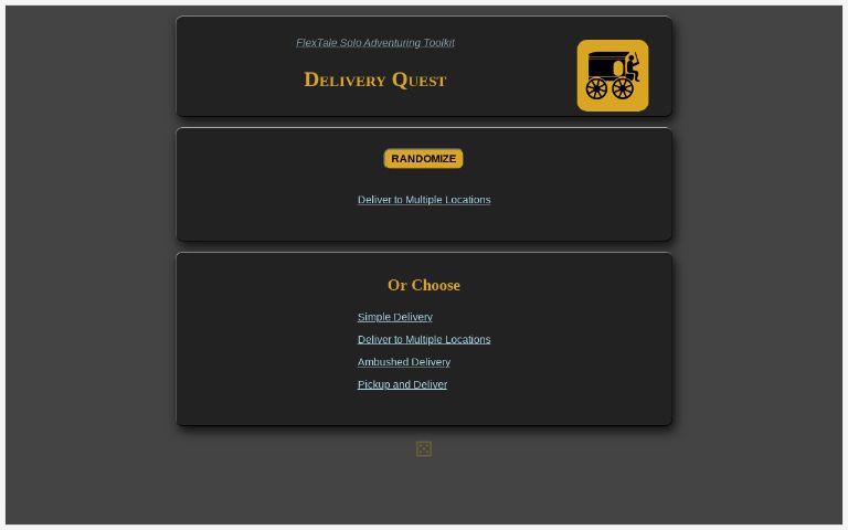 Delivery Quest ― Perchance Generator