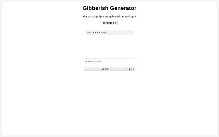 Gibberish Generator