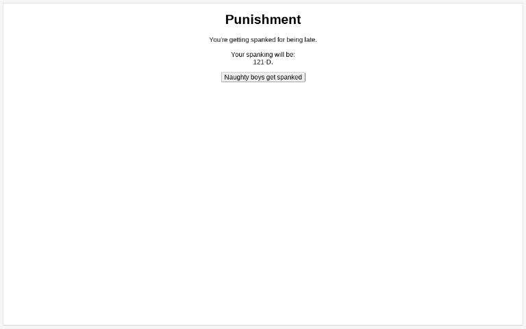 Punishment ― Perchance Generator