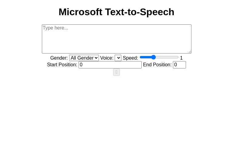 Microsoft Text-to-Speech ― Perchance Generator