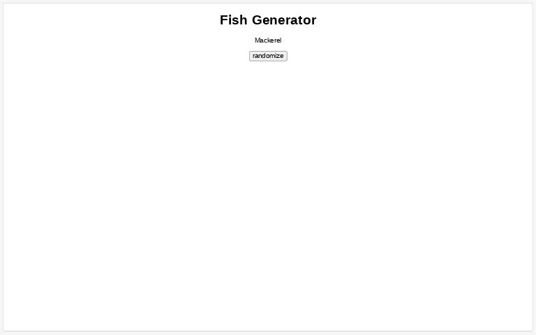 Fish Generator