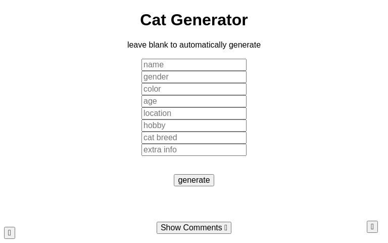 Cat Generator