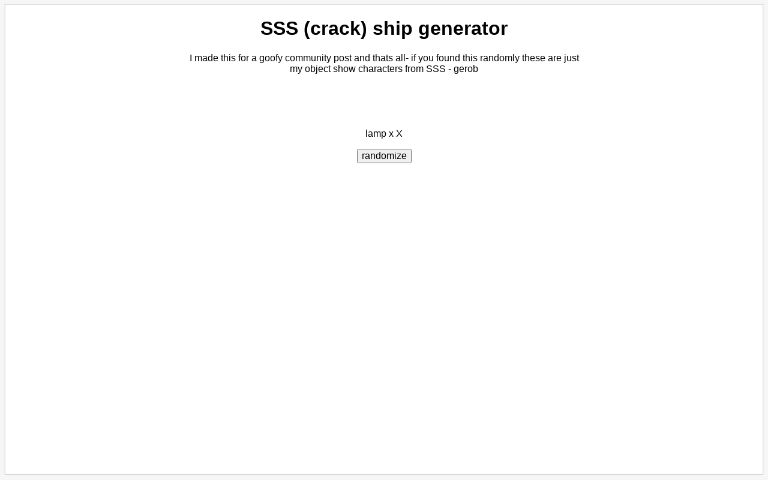SSS (crack) ship generator