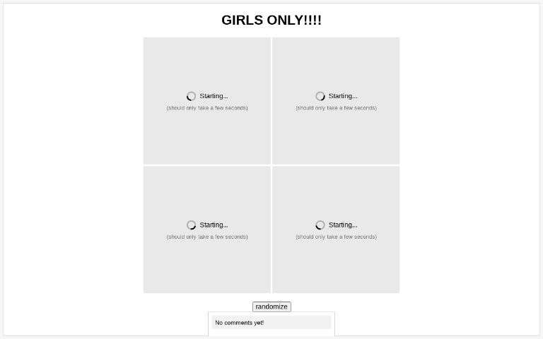 GIRLS ONLY!!!! ― Perchance Generator
