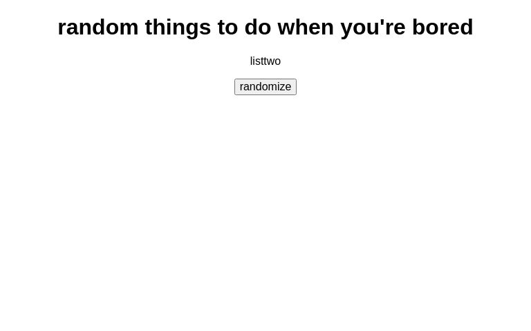 random things to do when you're bored ― Perchance Generator